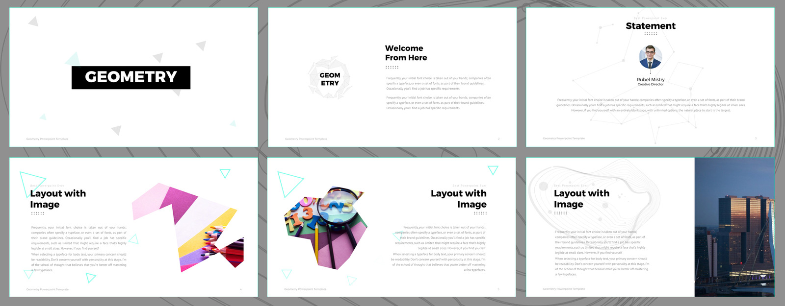 Geometry - Keynote template #64561 - TemplateMonster