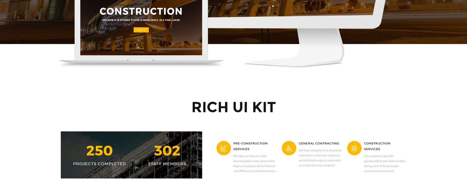 Constructo - Construction Company Landing Page Template