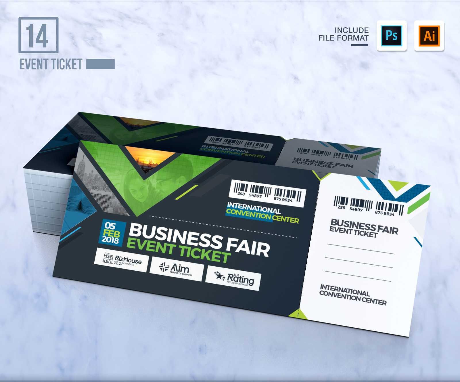 Business Mega Branding Stationery Identity Template