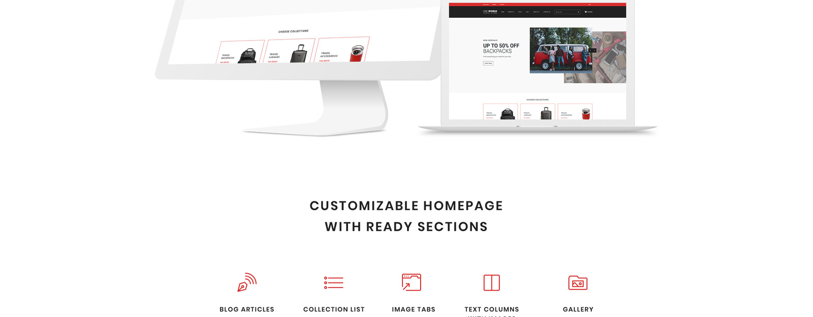 One World - Travel Store Shopify Theme - TemplateMonster