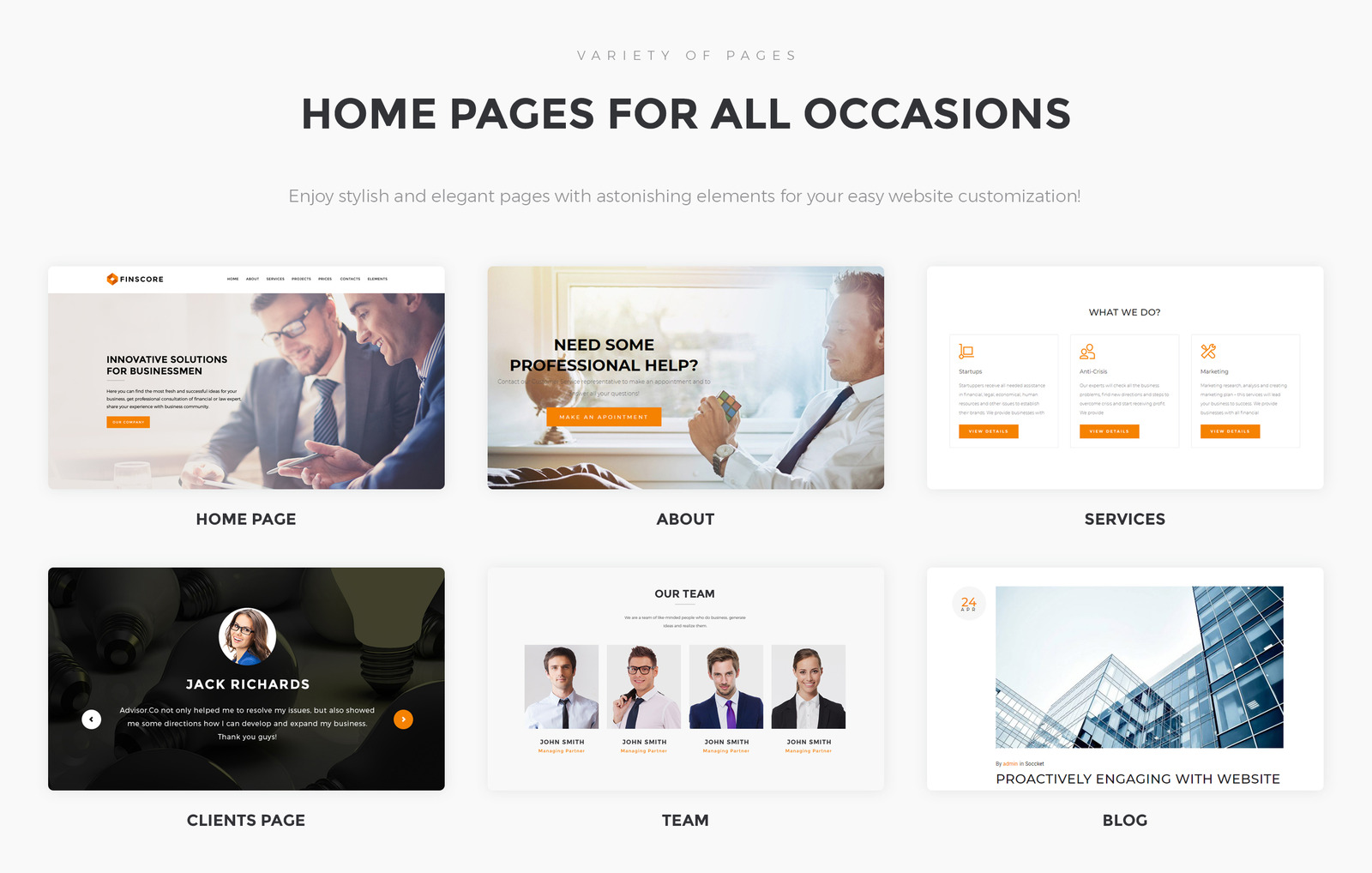 Finscore - Consulting Responsive WordPress Theme