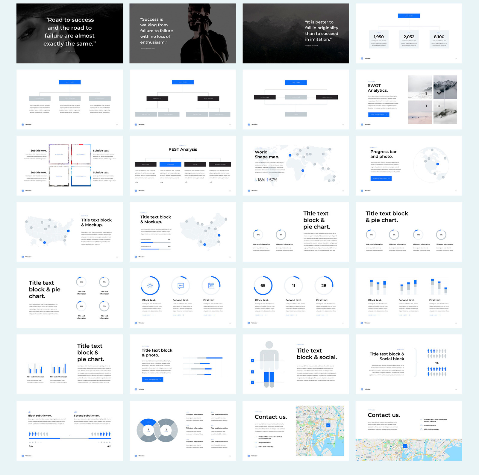 Business 2018 PowerPoint template #67028 - TemplateMonster