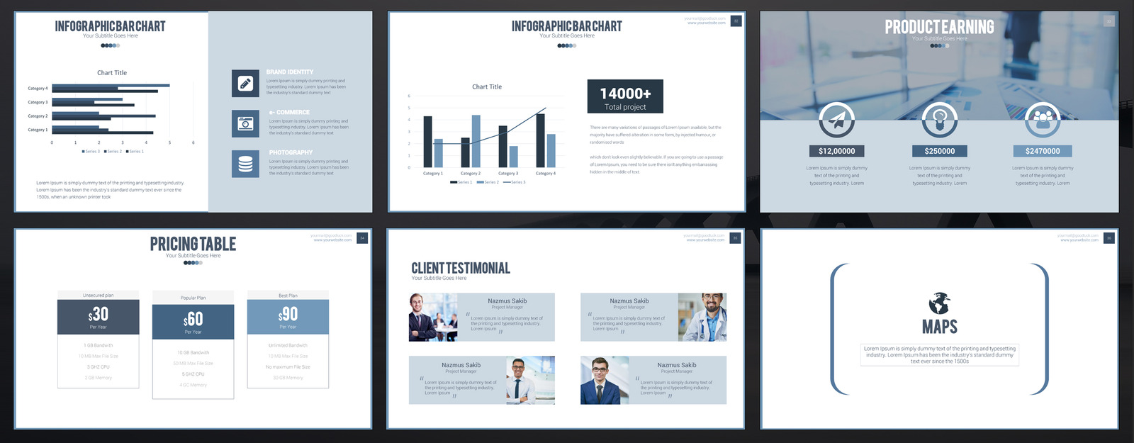 Business Services PowerPoint template - TemplateMonster