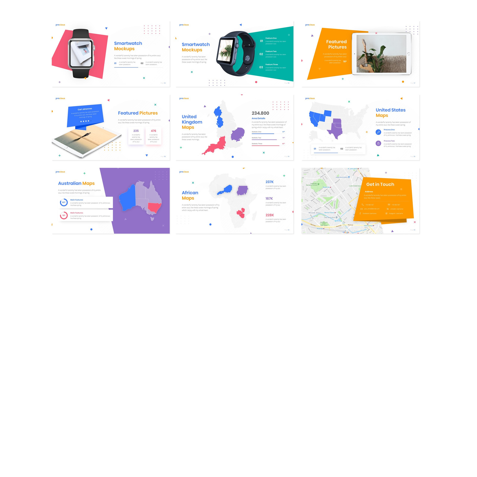 Precious Multipurpose Presentation PowerPoint template