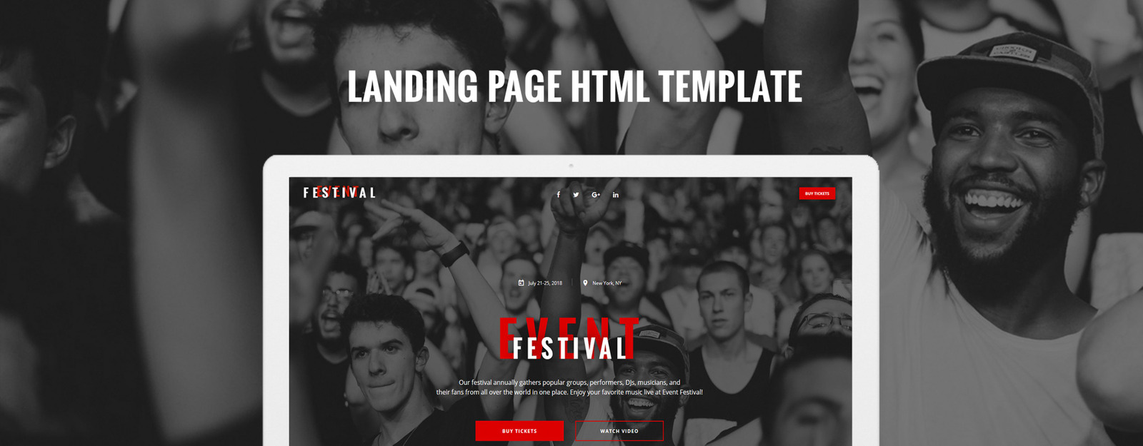Festival Event - Responsive HTML5 Landing Page Template