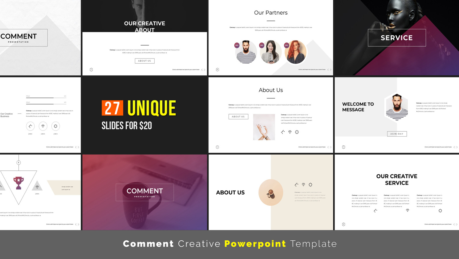 Stylish Minimal PowerPoint template #85770 - TemplateMonster Stylish Minimal PowerPoint template #85770 - TemplateMonster