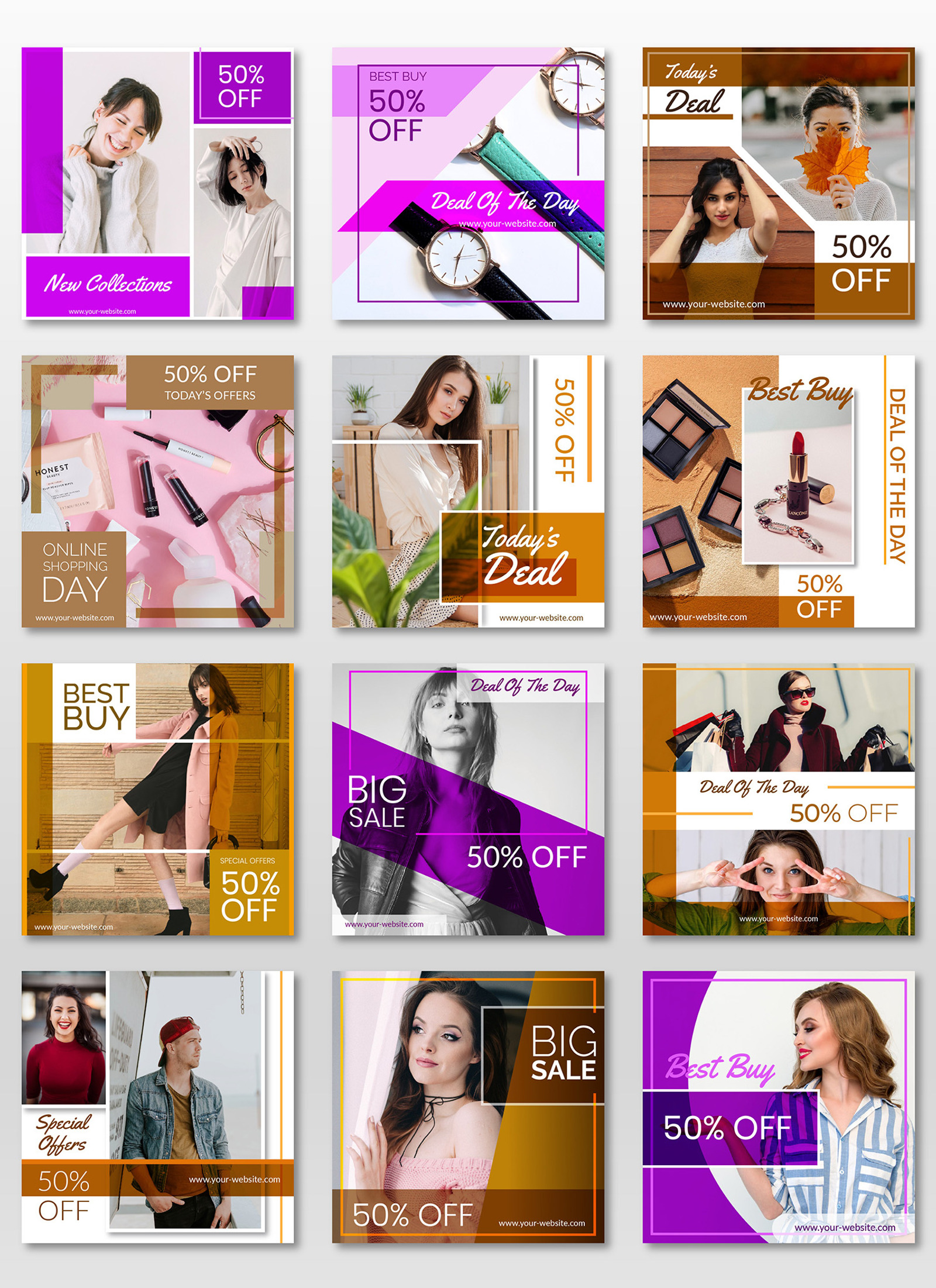 12 Promotional Instagram Post Template for Social Media