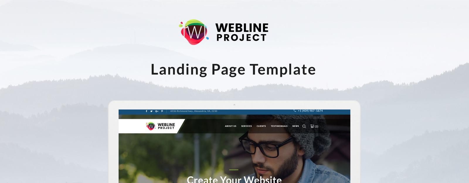 Webline Project - Corporate with Novi Builder Landing Page Template