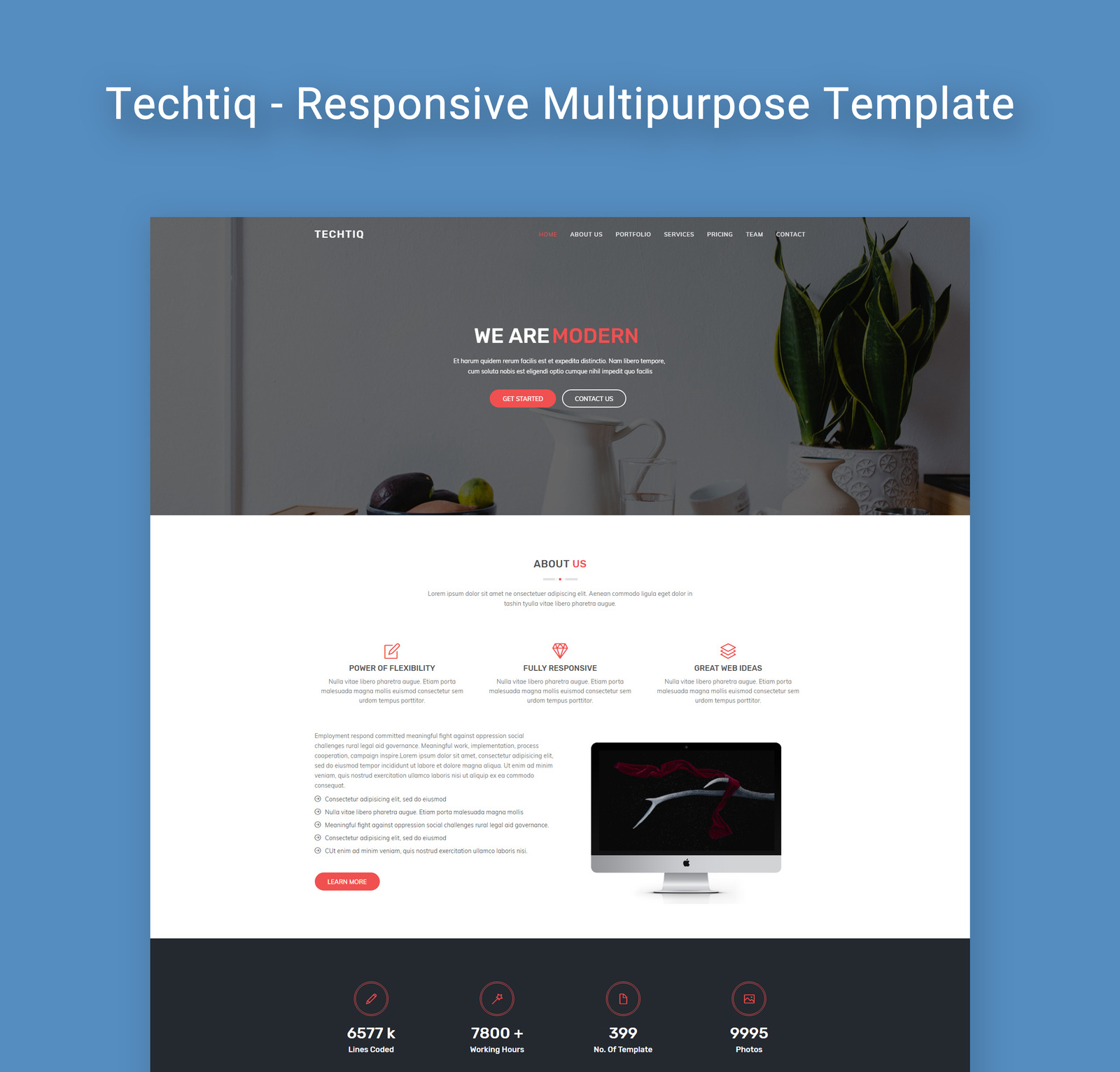 Techtiq - Responsive Multipurpose Website Template