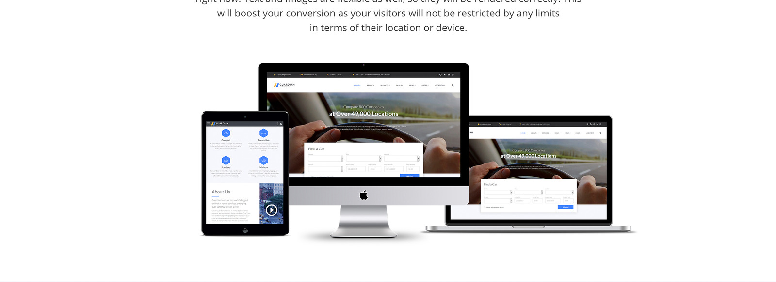 Guardian - Responsive Car Rental Company Multipage HTML Website Template