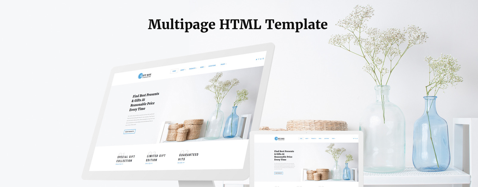 Gift Box - Gift Shop Multipage HTML5 Website Template