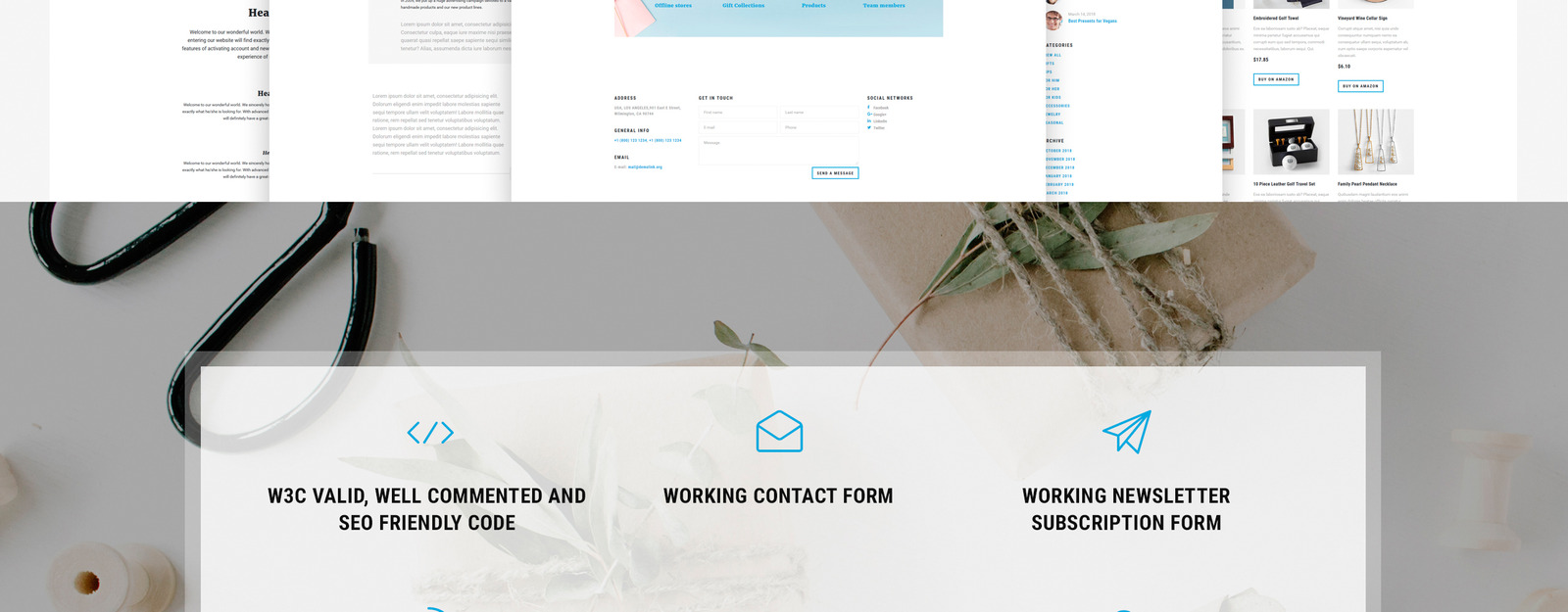 Gift Box - Gift Shop Multipage HTML5 Website Template