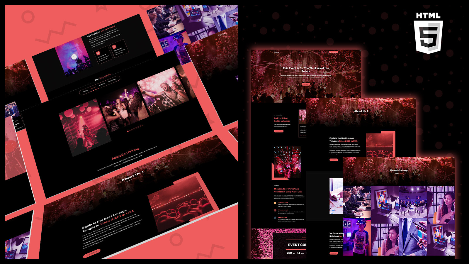 Egala | Gala and Events HTML5 Website Template