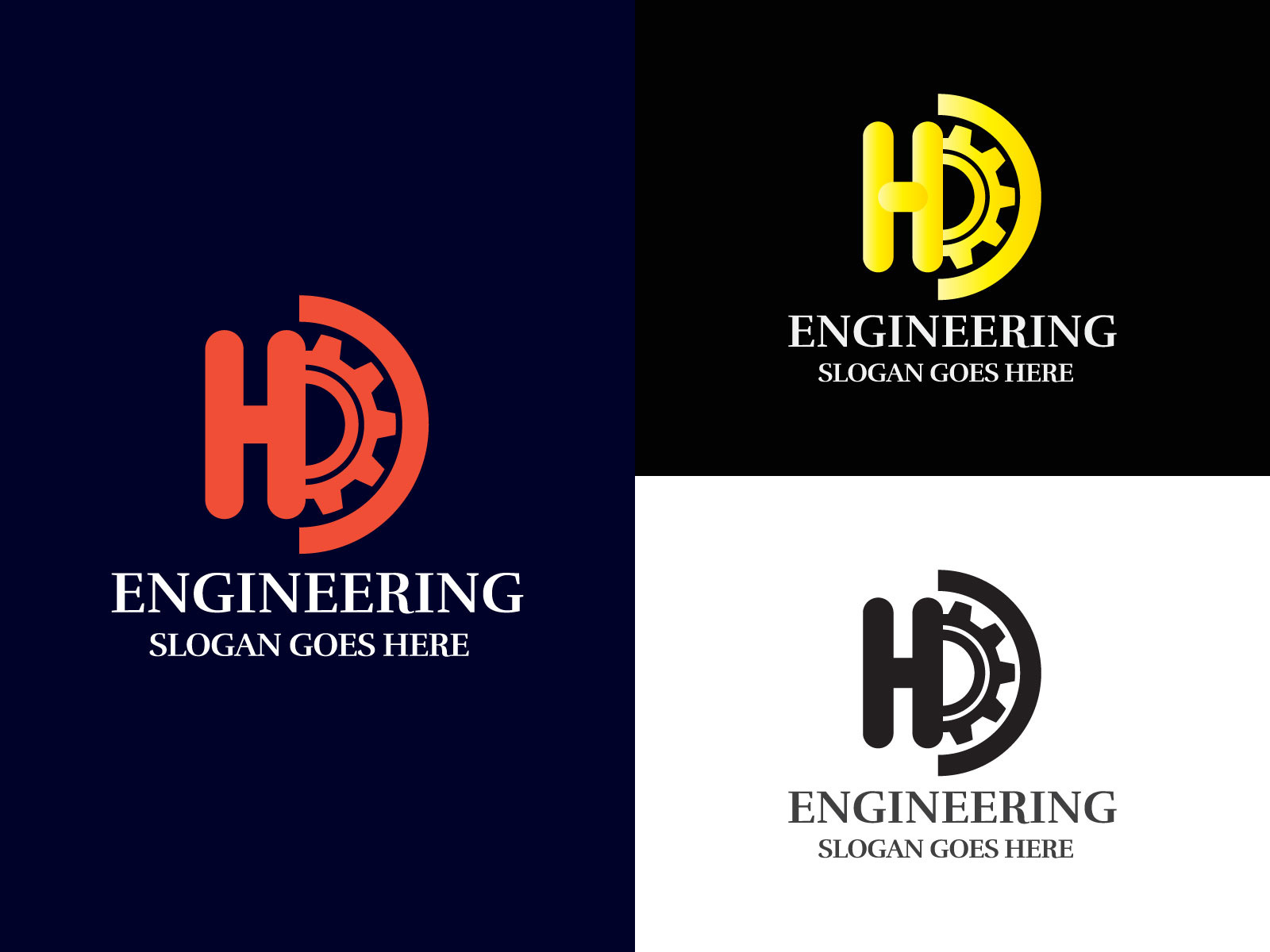 Engineering Logo Template #109225 - TemplateMonster