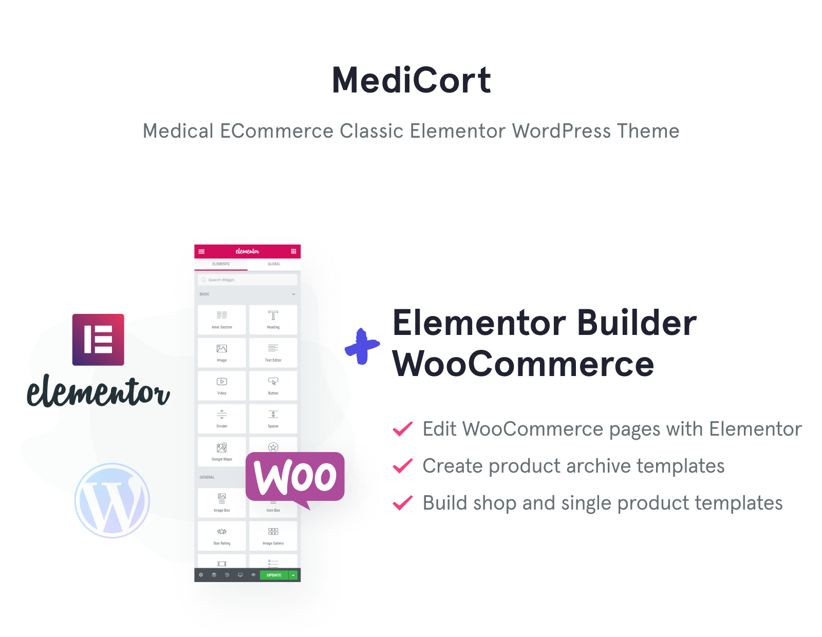 MediCort - Medical ECommerce Classic Elementor WooCommerce Theme