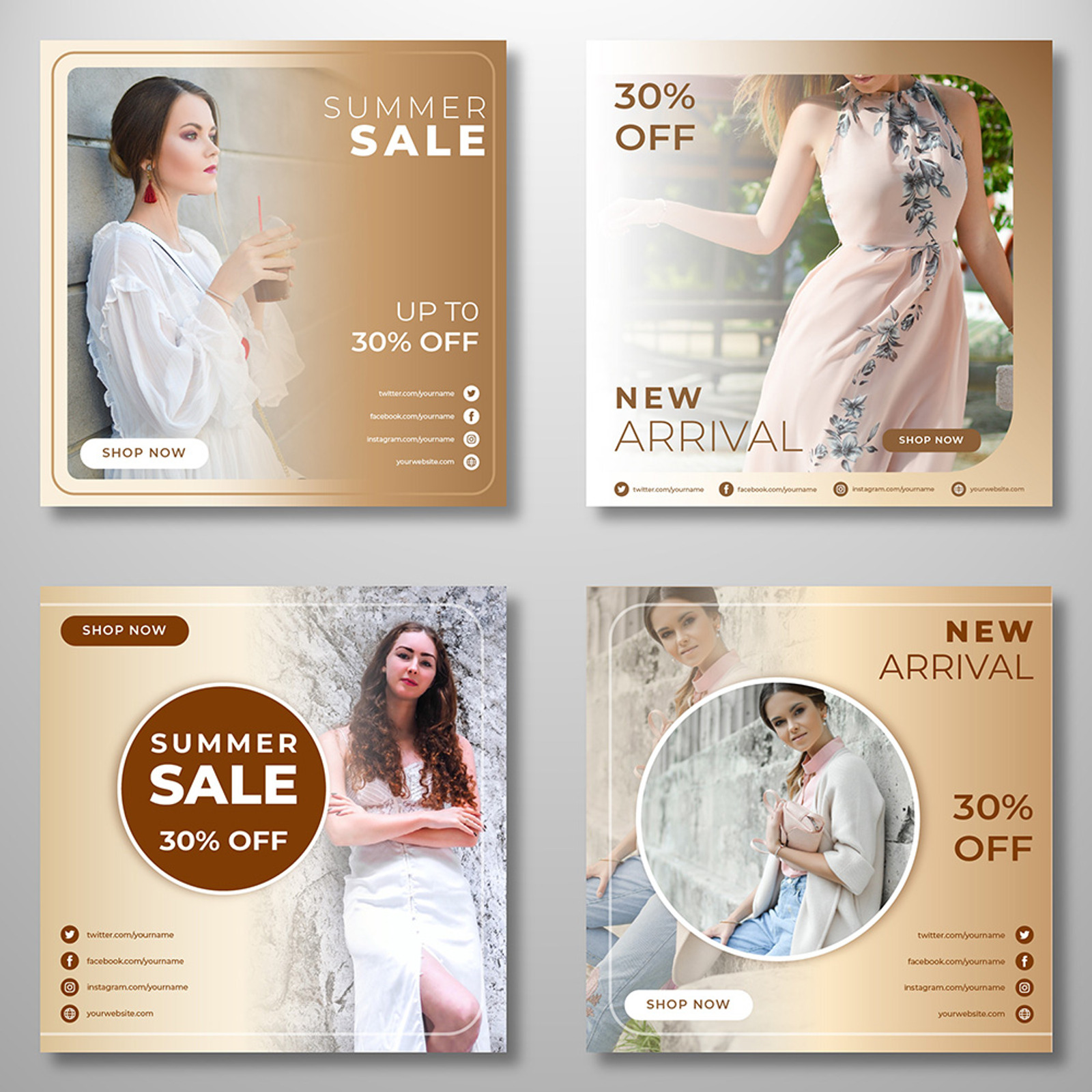 10 Unique Fashion Promotional - Instagram Post Social Media Template