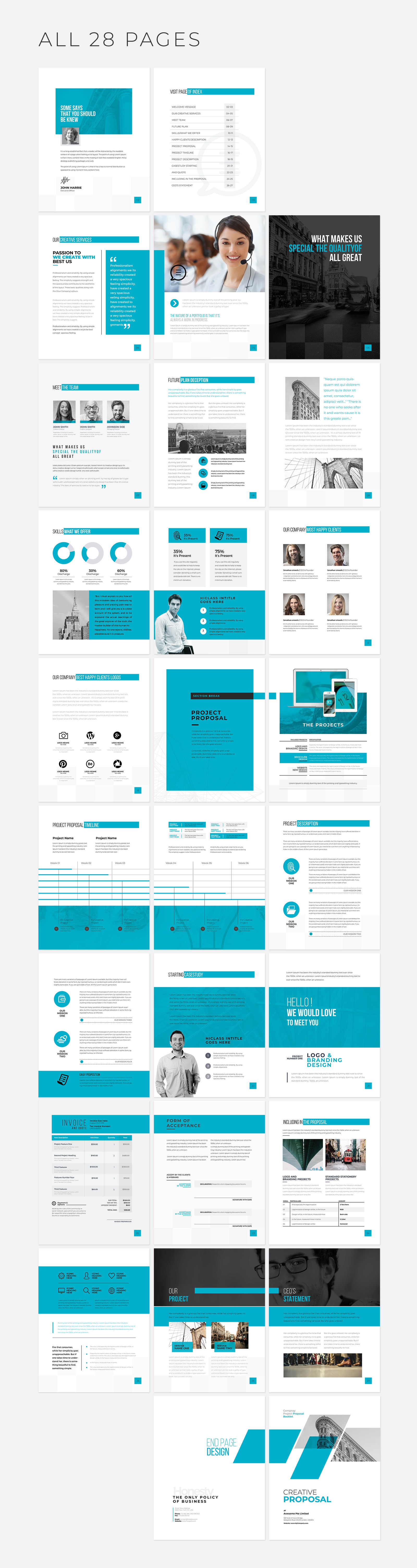 Minimal Project Proposal - Corporate Identity Template