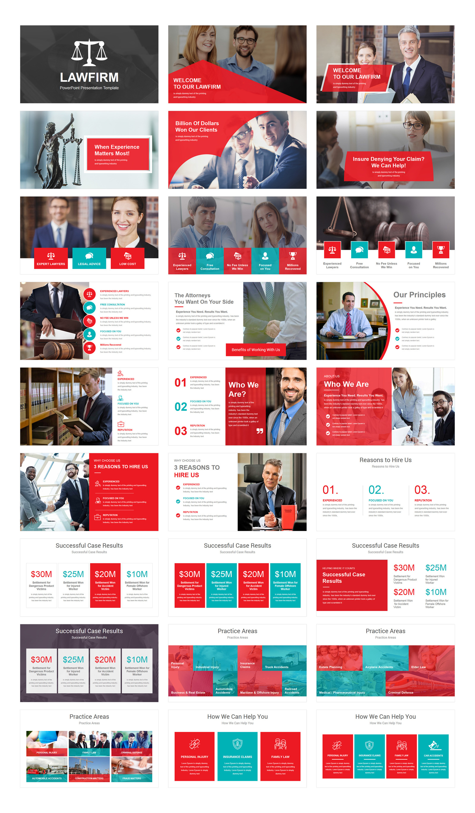 Law Firm PowerPoint Presentation template - TemplateMonster