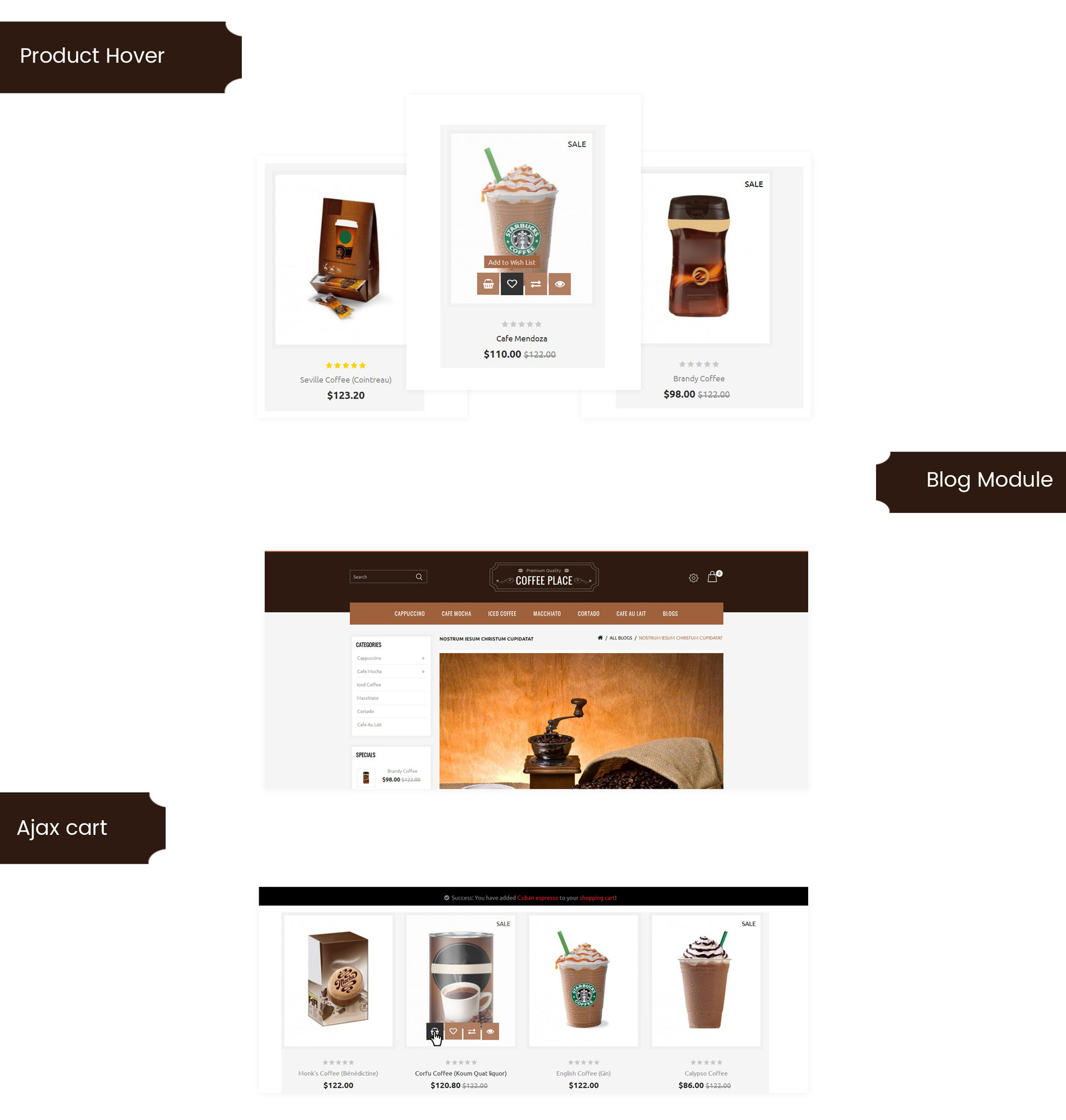 Coffee Place - Coffee and Drink and Cafe OpenCart Template