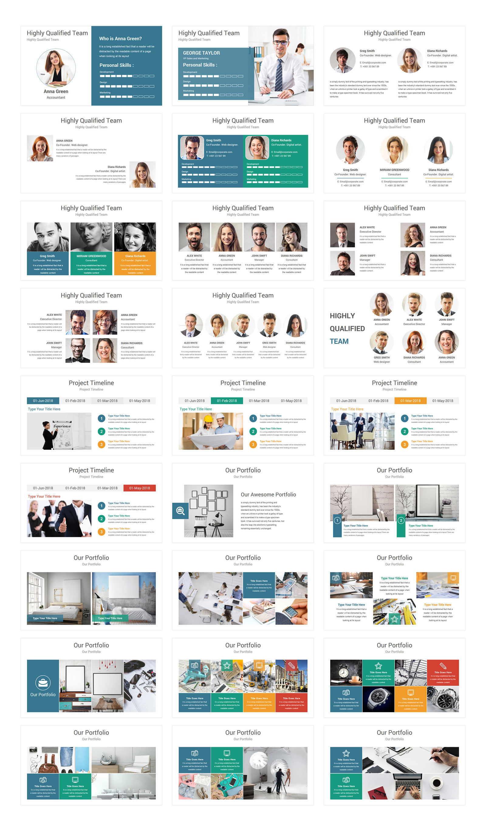 Simply - PowerPoint template #67463 - TemplateMonster
