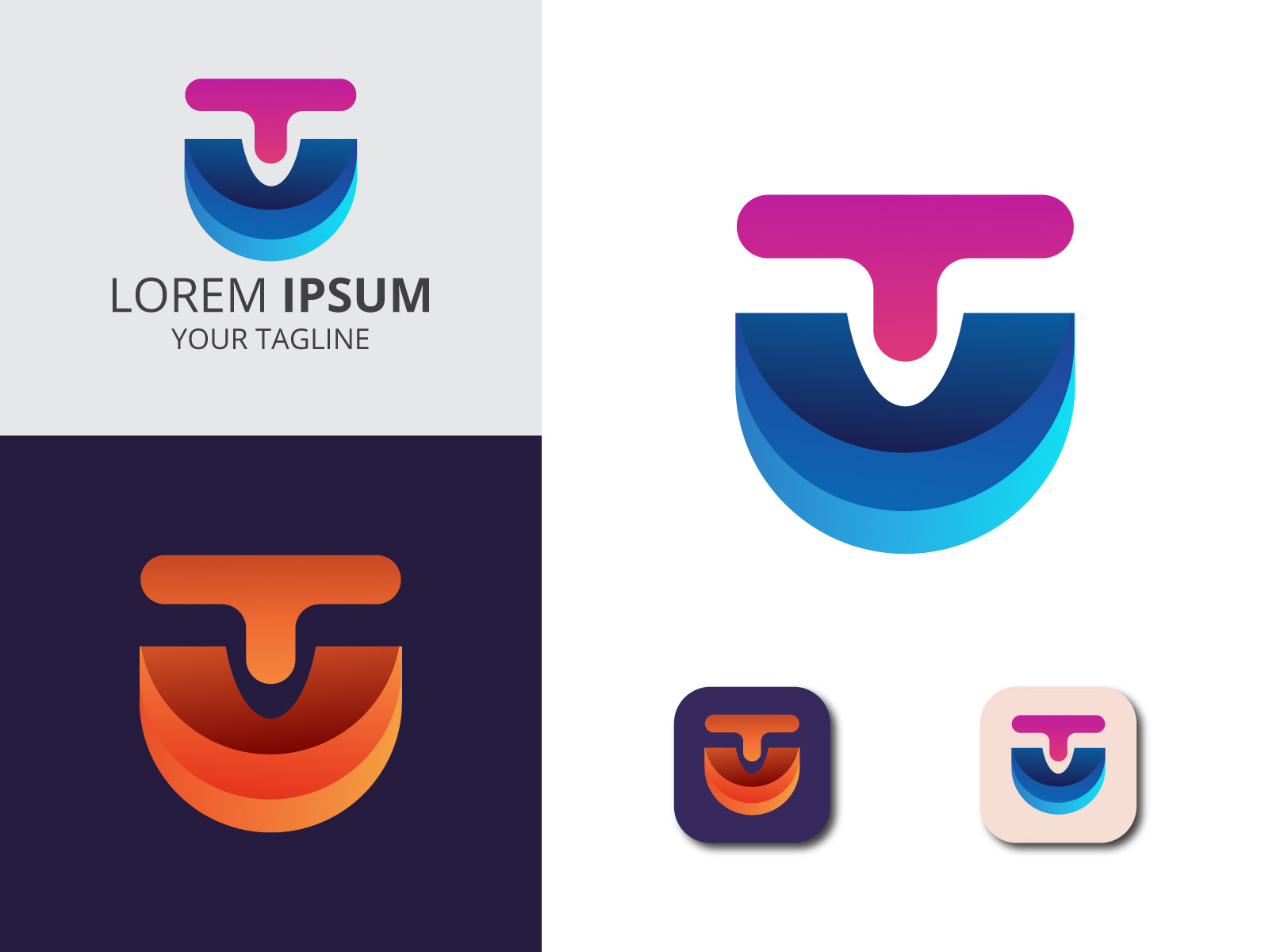 Letter T+ U Logo Template #112824 - TemplateMonster