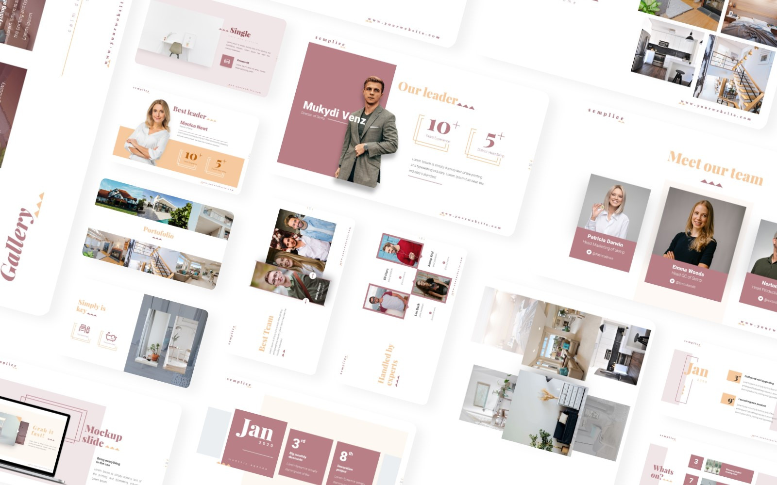 Semplice Real Estate Presentation PowerPoint template