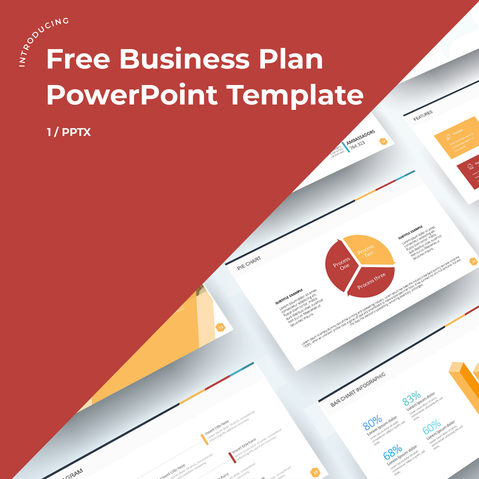 Gratis PowerPoint-mall för presentation av affärsplan