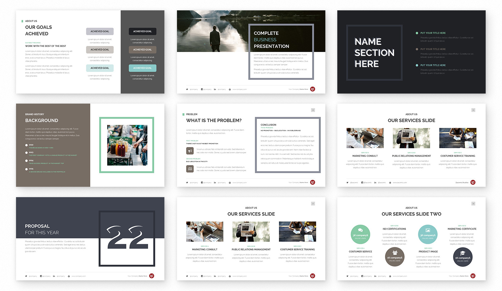 Complete PowerPoint-presentatie voor bedrijven