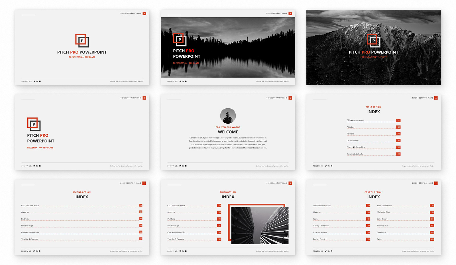 Pitch Pro PowerPoint template #63876 - TemplateMonster
