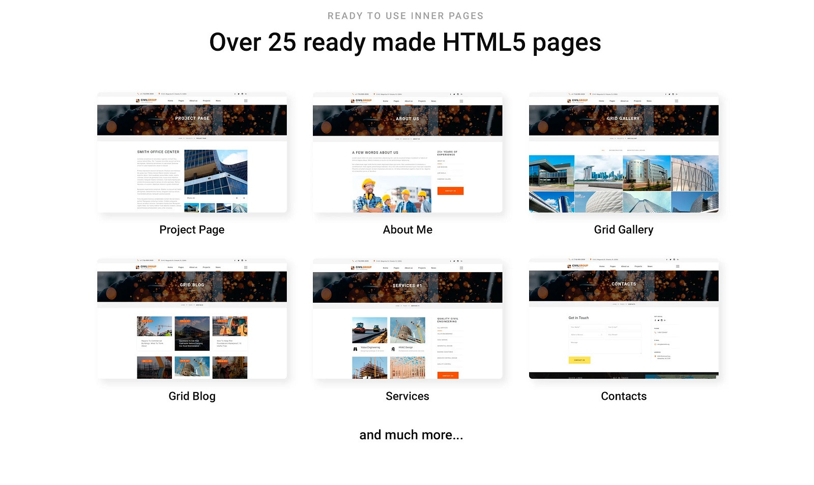 Civil Group - Civil Engineering HTML5 Website Template