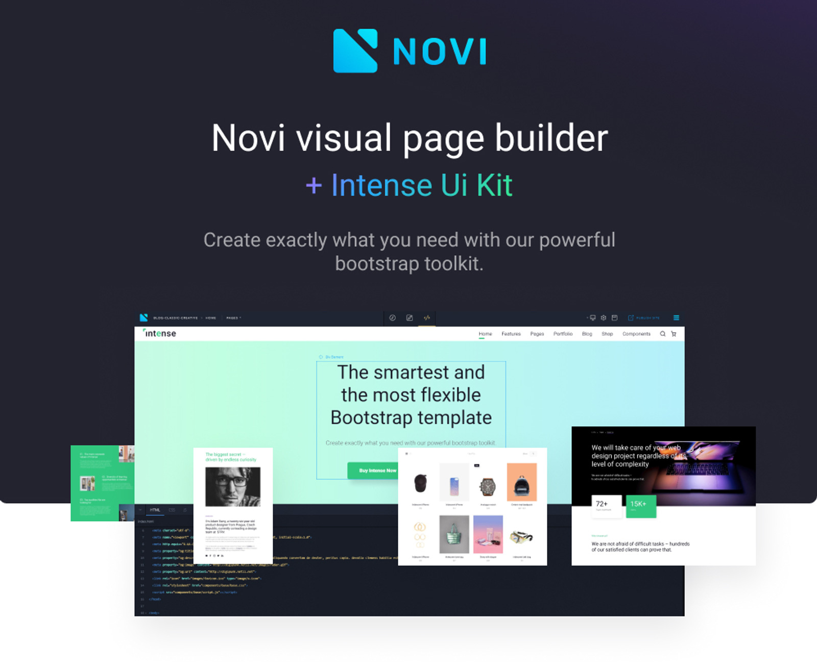 Multipurpose Intense - #1 HTML Bootstrap Website Template
