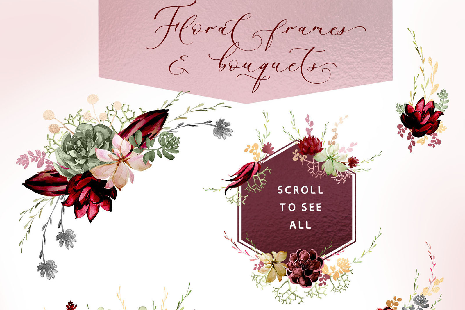 Rustic Floral Wedding Graphic Font #149702 - TemplateMonster