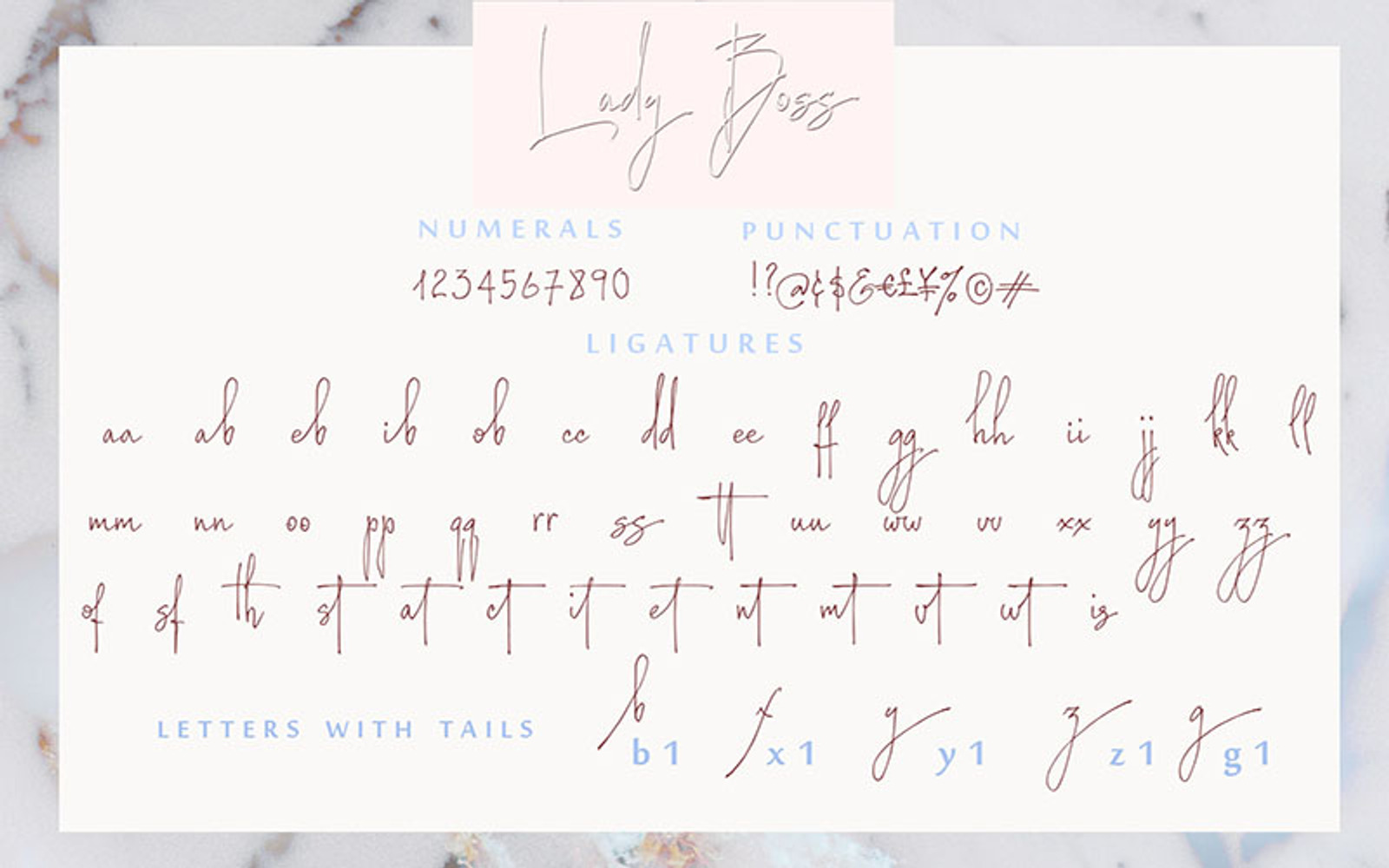 Lady Boss Cyrillic font + Extras #144048 - TemplateMonster