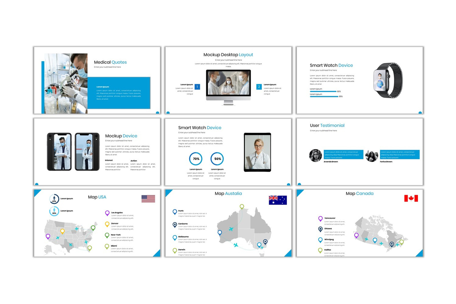 Healthy Medical Bundle Pack - Medical Powerpoint Template