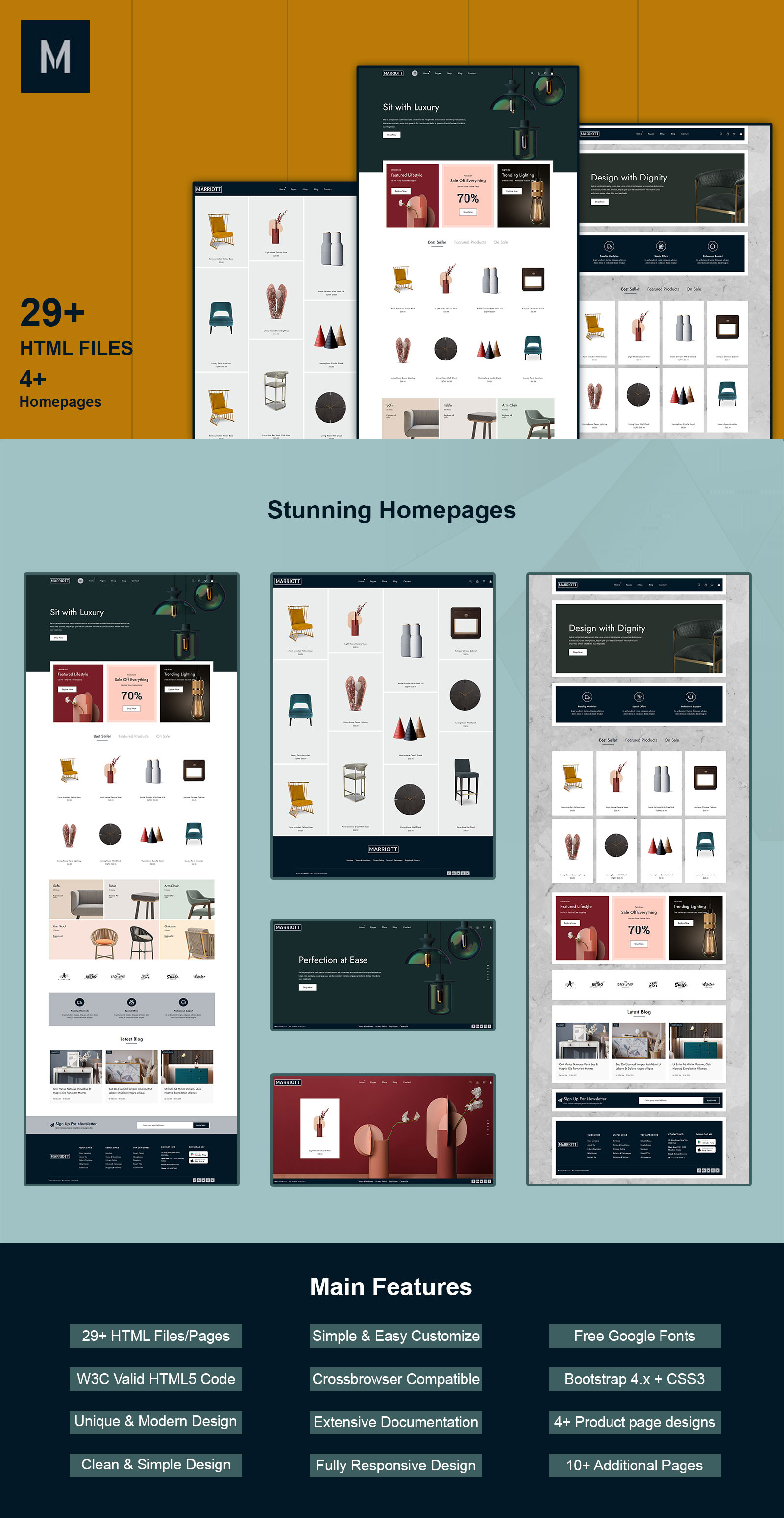 Marriott - Furniture Store HTML Website Template