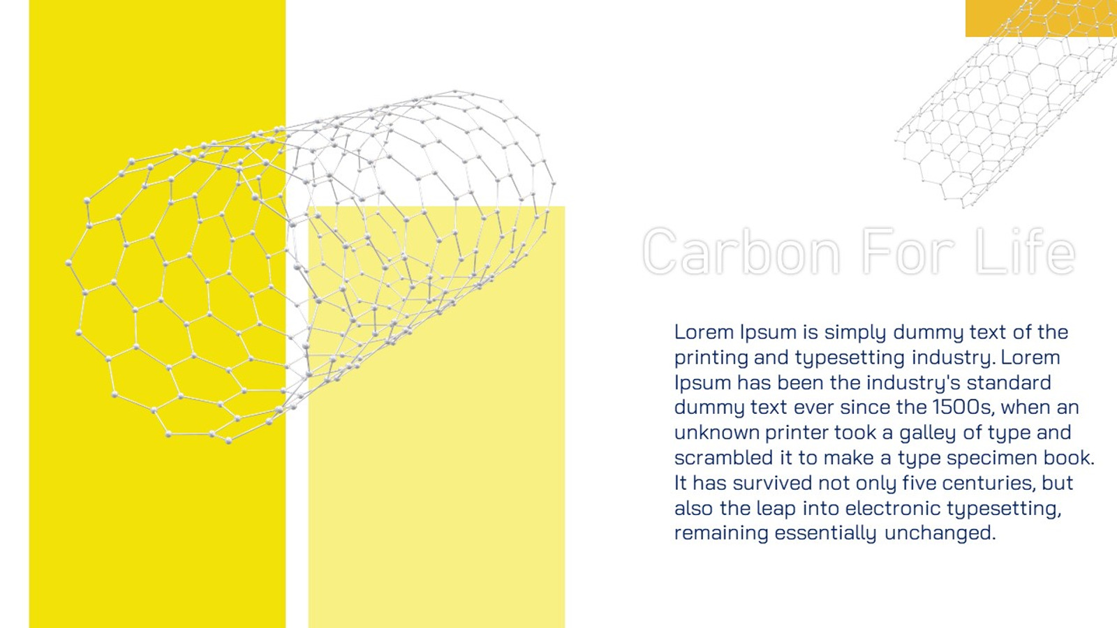 3D Graphene PowerPoint #172310 - TemplateMonster