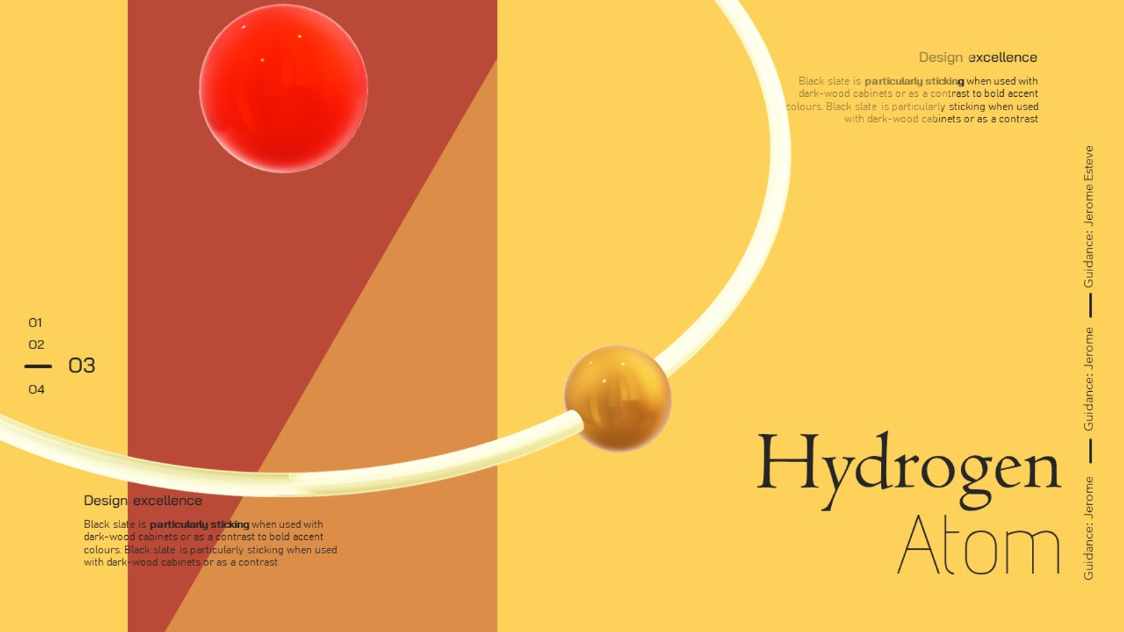 3D Hydrogen PowerPoint template #172311 - TemplateMonster
