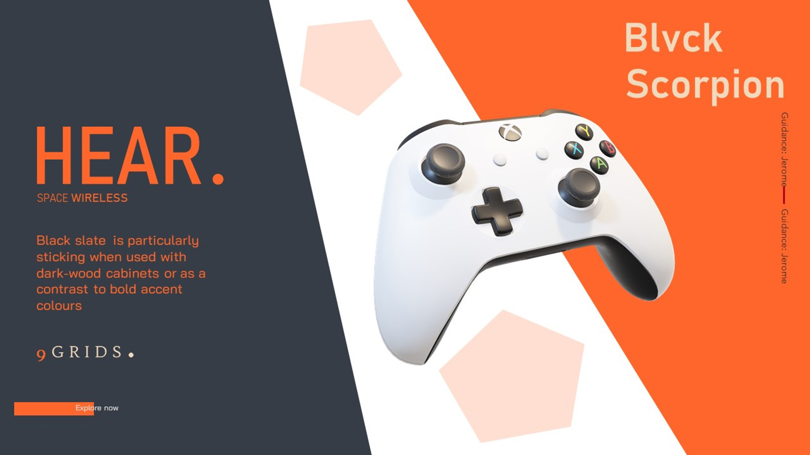 Game Console - 2021 Pitch Deck PowerPoint template