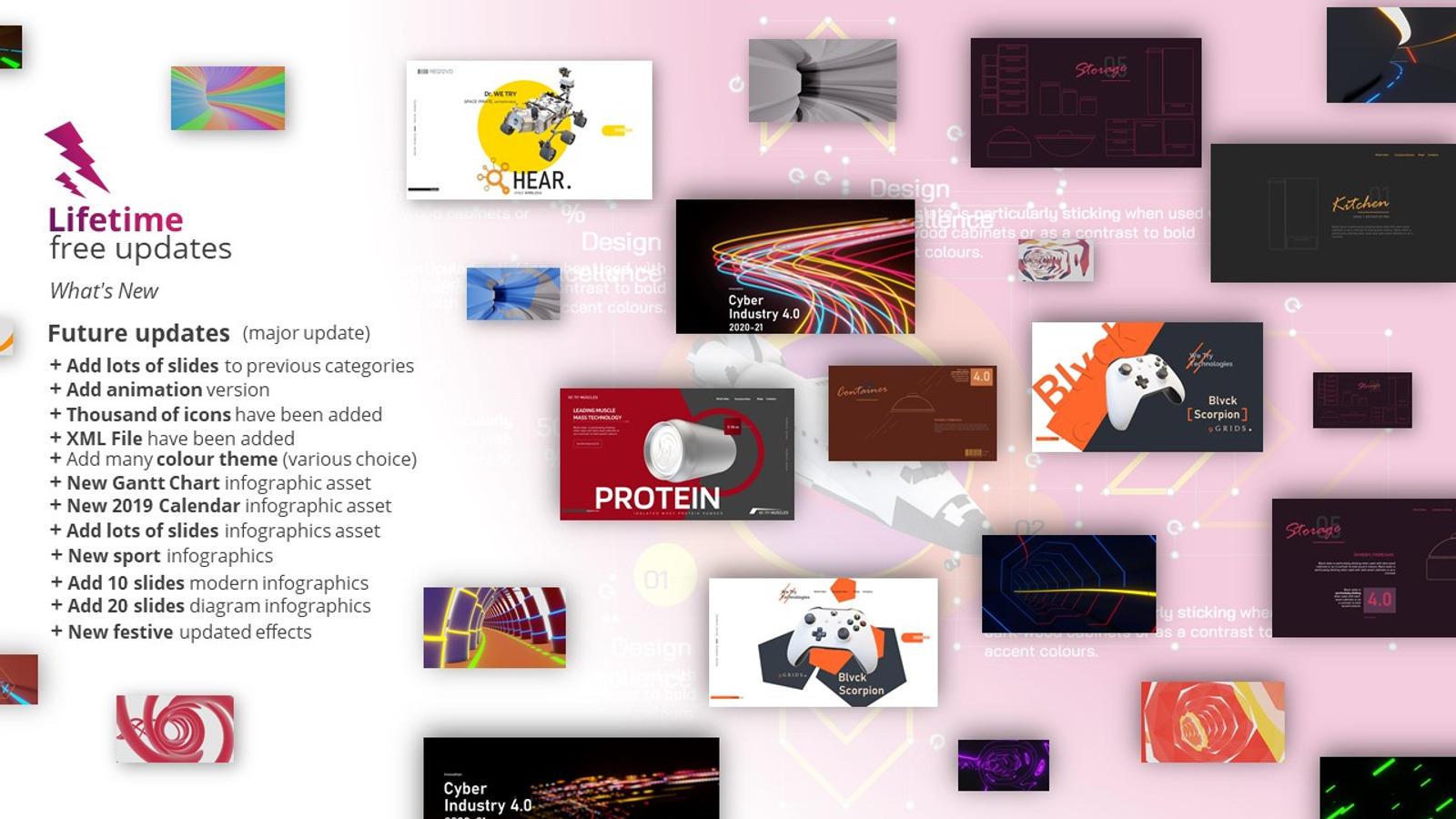 Drone Infographic Pack - Presentation Asset PowerPoint template