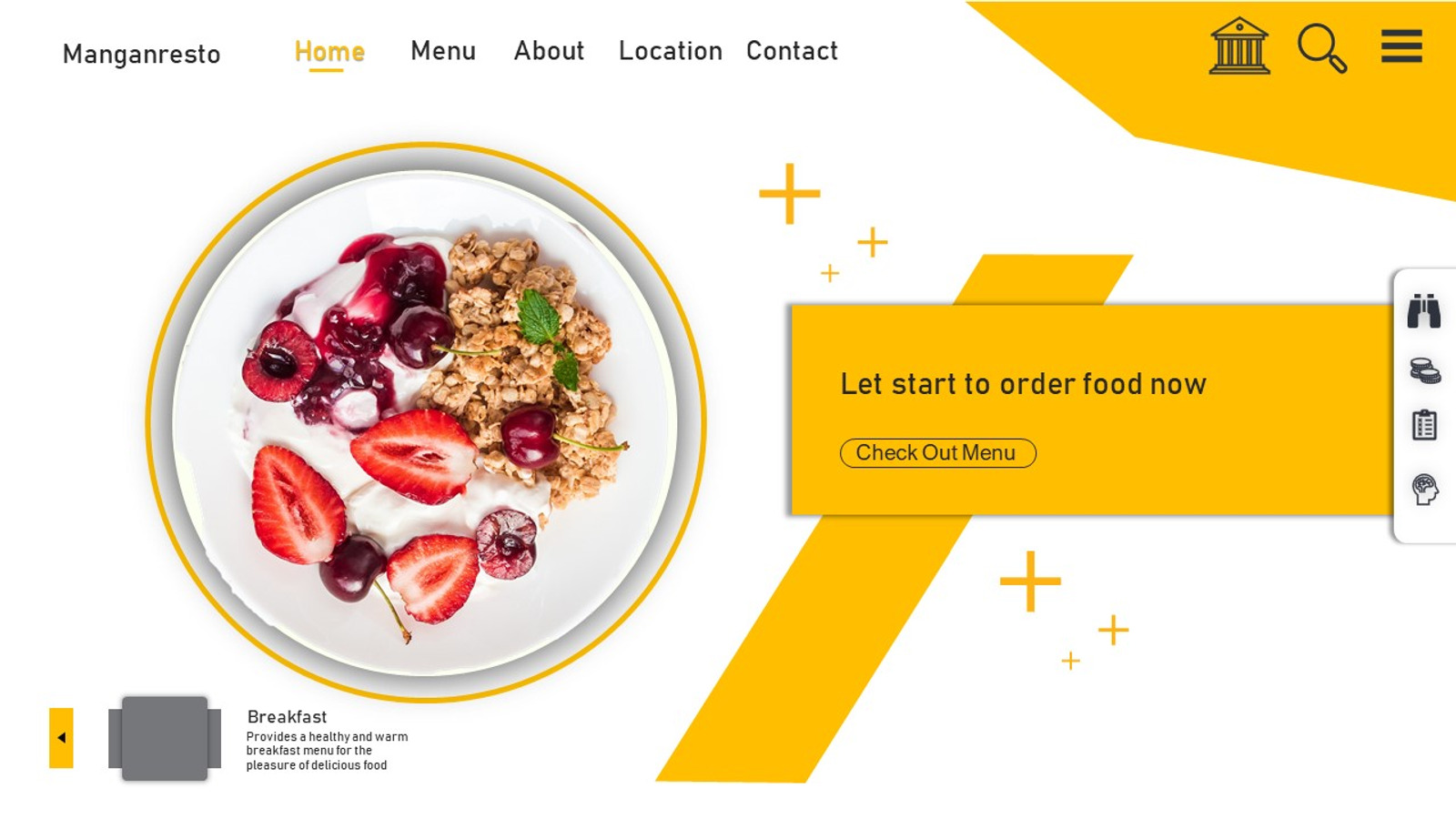 Food-Modern Design PowerPoint template - TemplateMonster