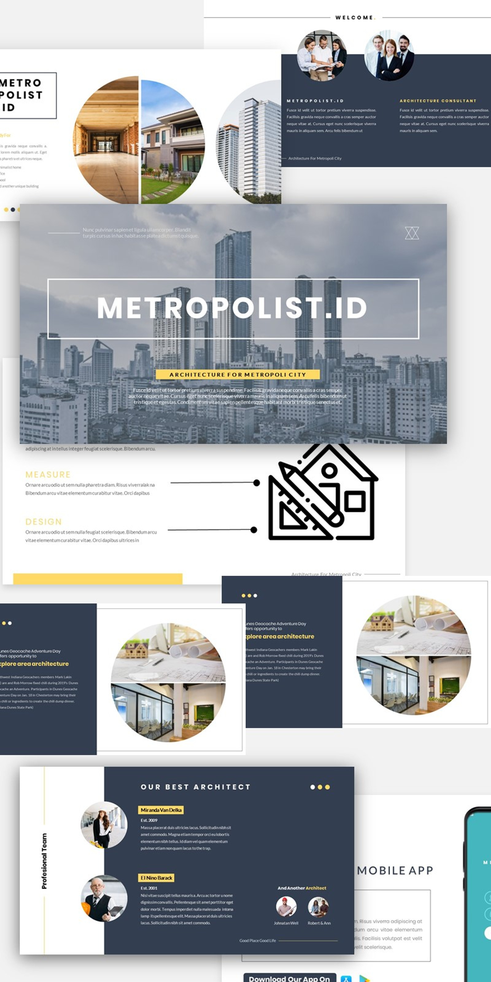 Metropolist Architecture PowerPoint template