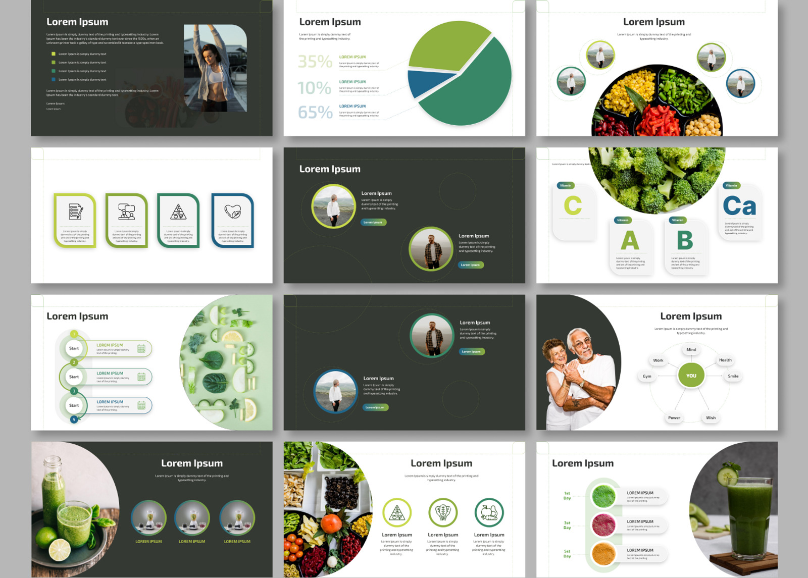 Vita - Organic Food and Nutrition Lifestyle Google Slides Template