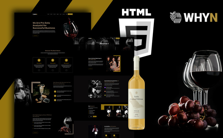 WHYN - Winery Shpo HTML Website Template #108327