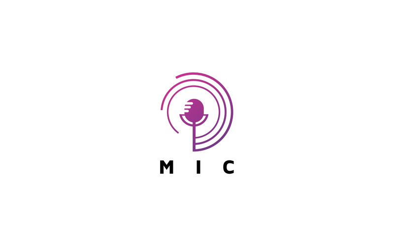 Mic Logo Template #70778 - TemplateMonster