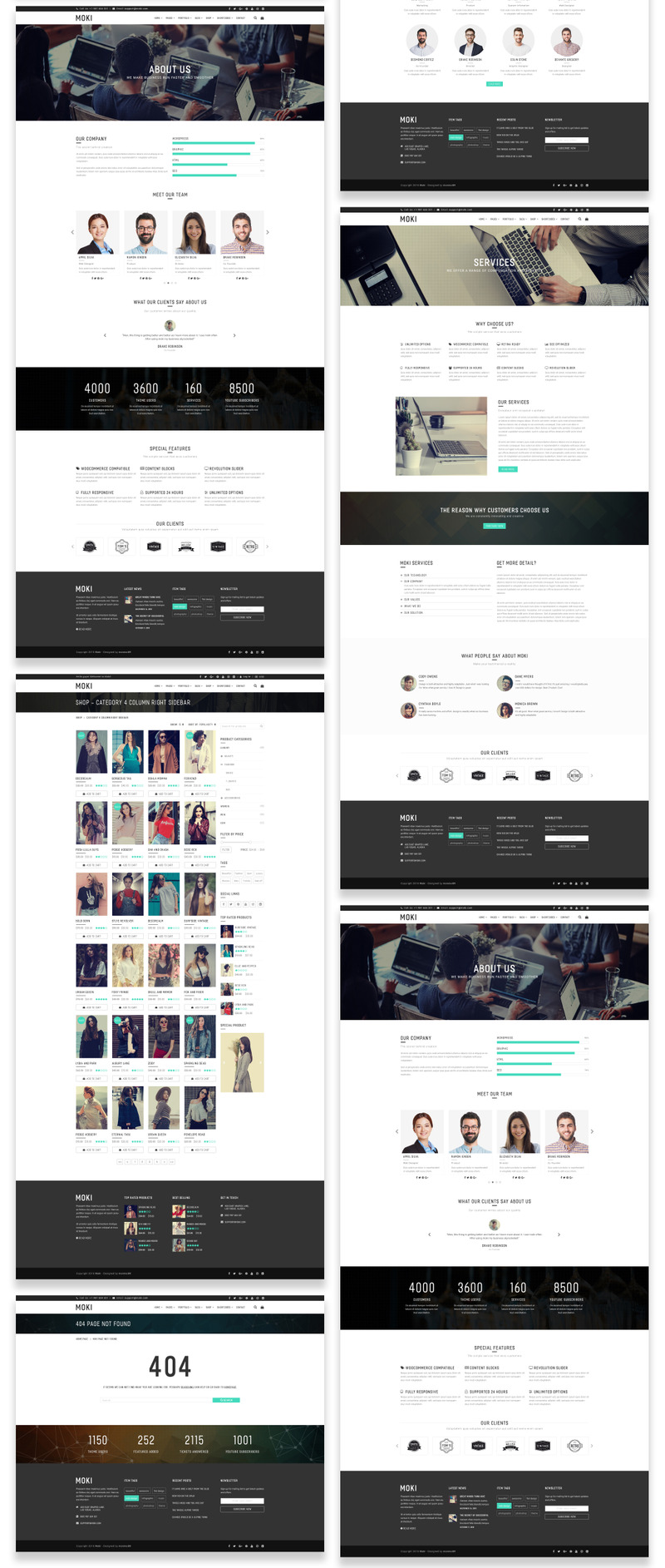 Moki - 126 PSD Multi-purpose PSD Template - TemplateMonster