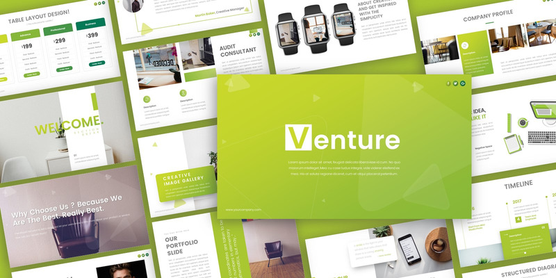 Venture Start-up Presentation PowerPoint template