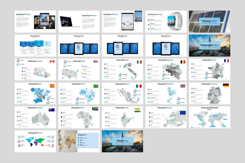 Multipurpose Bundle - Creative Business PowerPoint template