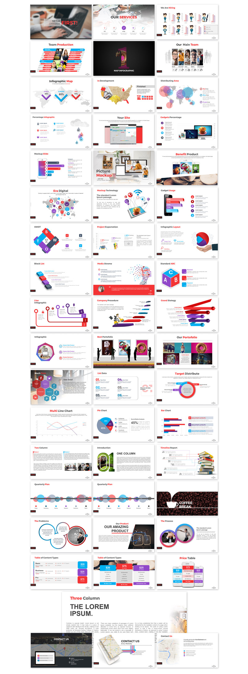 First Presentation PowerPoint template - TemplateMonster