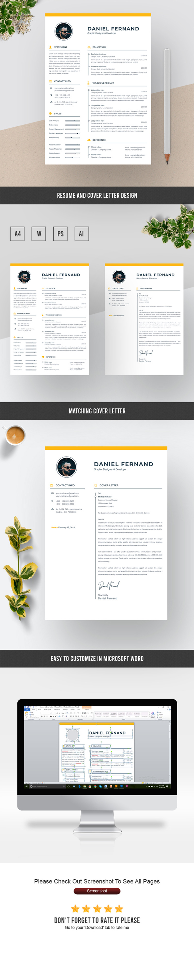 Daniel Resume Template #79803 - TemplateMonster