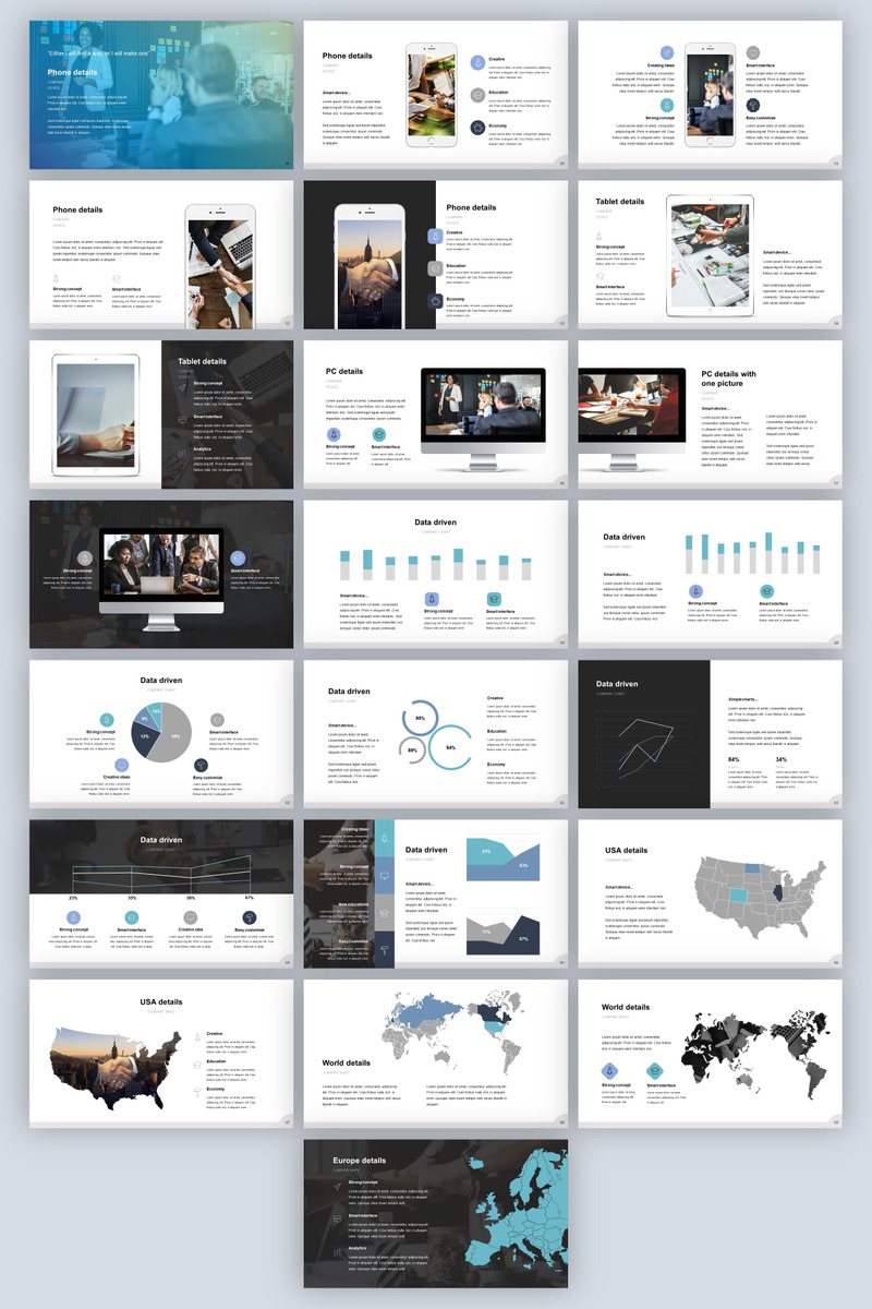Animated PowerPoint template #84341 - TemplateMonster